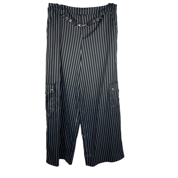 Hot Topic | Pants & Jumpsuits | Hot Topic 2x Black White Pinstripe ...
